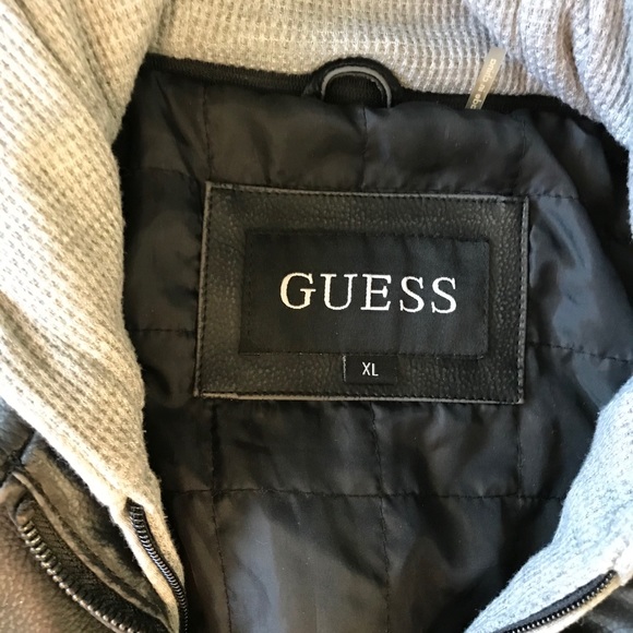 Guess | Jackets & Coats | Mens Guess Faux Leather Jacket | Poshmark
